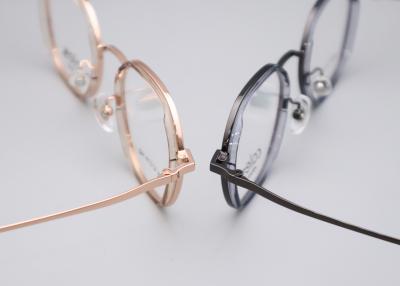 Blue Black Metal Glass Frames Light Stylish Sophisticated Comfort Eyeglasses