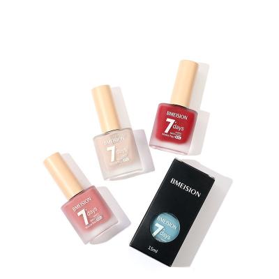 Cina Best Selling Stylish Organic Vegan Frosted Long Lasting Matte Nail Polish Not Multicolor Peelable Nail Polish Bottle in vendita