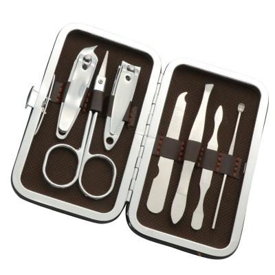 Cina Protable Stainless Steel Custom Nail Clippers Set Professional Scissors 7pcs Box Trimmer Grooming Manicure Cutter Kits For Nail Tools in vendita