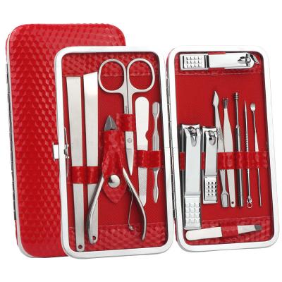 Cina Protable 15pcs Nail Clippers Cutter Stainless Steel Manicure Pedicure Beauty Supplies Nail Art Tool Kit Set in vendita