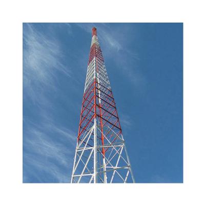 Cina Torre d'acciaio per telecomunicazioni a reticolo galvanizzato angolare a 4 gambe 30 km / h Colore rosso bianco a spruzzo in vendita
