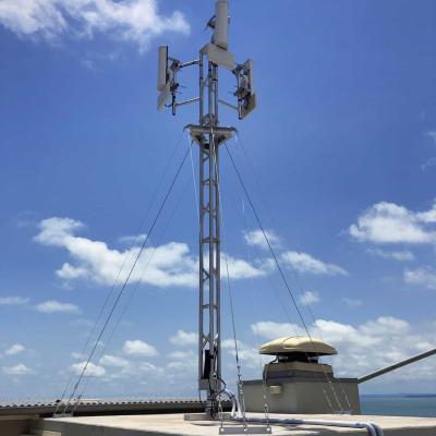 Cina Trasmissione superiore galvanizzata del segnale della torre 15m GSM Mw del tetto d'acciaio in vendita