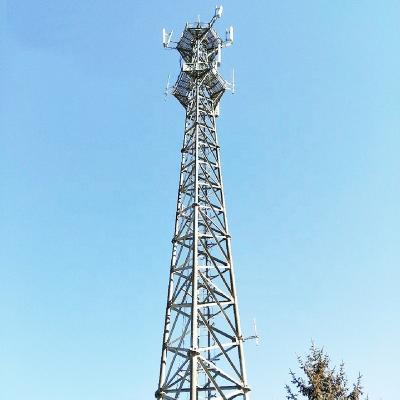 Cina Torre in acciaio per telecomunicazioni resistente alla corrosione, altezza 30-110 m con installazione di bulloni in vendita