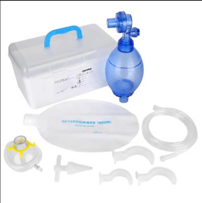 China Artificial Resuscitator PVC Maual Resusitator Emergency Resuscitation Balloon Simple Breathing Apparatus for sale