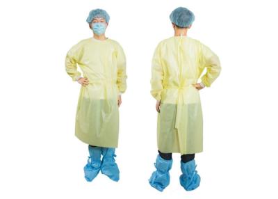Cina L'isolamento giallo abbiglia i dispositivi di protezione individuale universali di dimensione in ospedale in vendita