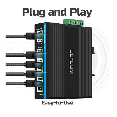 中国 5 ポート ギガビット WEB マネージド スイッチ 100/1000M ネットワーク スイッチ RSTP 802.1Q サポート 販売のため
