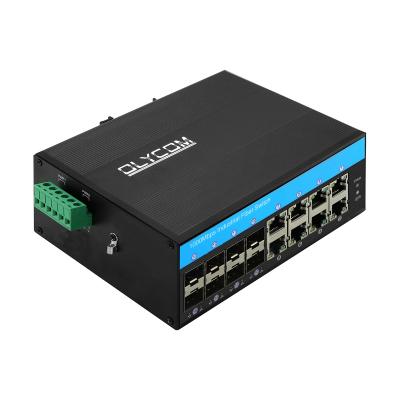 China 16 puertos con soporte de interruptor de poE de gigabit de conexión a Ethernet din-rail para el sistema de CCTV en venta