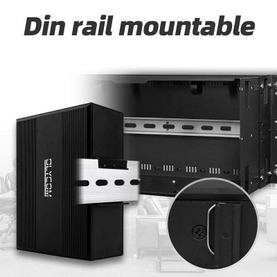 China 16 puertos con soporte de interruptor de poE de gigabit de conexión a Ethernet din-rail para el sistema de CCTV en venta