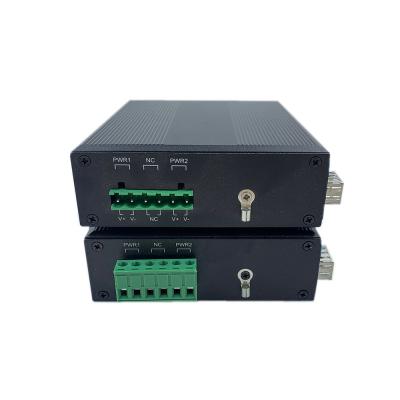 중국 2 RJ45 항구 산업용 이더넷 스위치 포, IP40 통제불능인 섬유 스위치 판매용