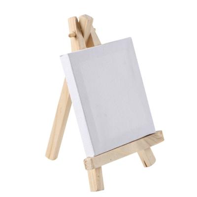 Cina 6*6 Mini tela con tela in legno di pino bianco bianco esteso Tavola di tela per bambini Dipinti Riducibile Avvolto in vendita