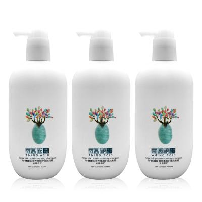 China Hot Selling 400ml Eco Friendly Plastic HDPE Empty Shampoo Oval Shape Bottles Body Wash Shower Gel Lotion Bottle with Lotion Pump for sale