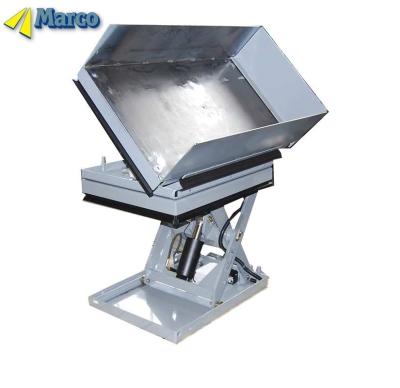 China Marco Ergonomic Hydraulic Tilt Scissor Goods Lift Table for Smooth Stationary Lifting for sale