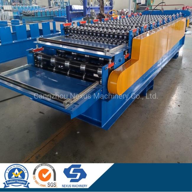 Charcoal Ibr Sheet Roll Forming Machine Box Profile Corrugated Double Layer Machinery