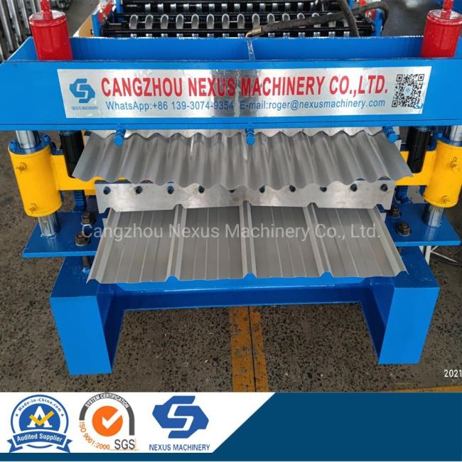 Charcoal Ibr Sheet Roll Forming Machine Box Profile Corrugated Double Layer Machinery
