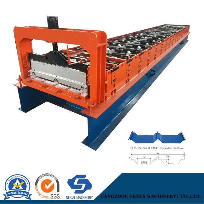 Hidden Type Roof Sheet Roll Forming Machine with Manual Decoiler