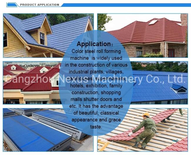 Corrugated Tile Building Material Galvanized Steel Sheet Roof Roll Forming Machine with Factory Price