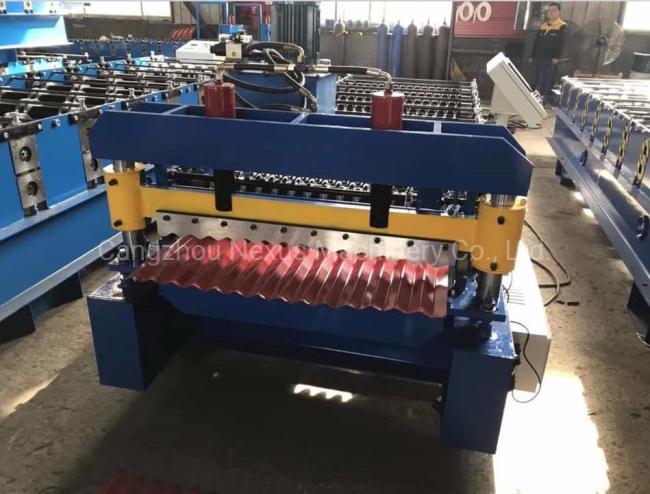 Corrugated Tile Building Material Galvanized Steel Sheet Roof Roll Forming Machine with Factory Price