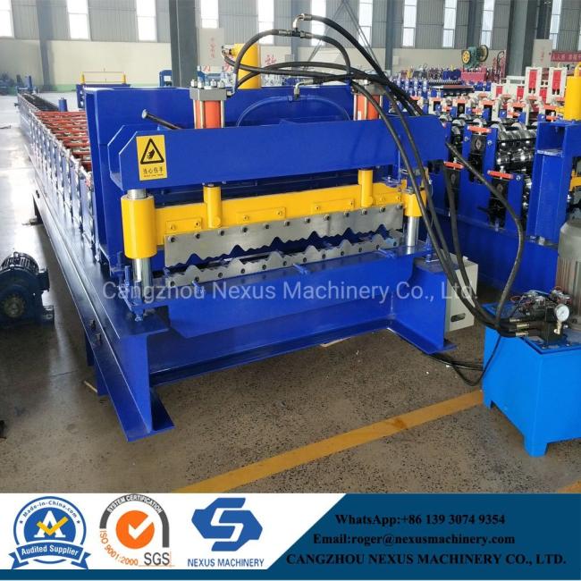 Roofing Sheet Roll Forming Machine Trapezoidal Roof Tile Metal Rolling Forming Machine