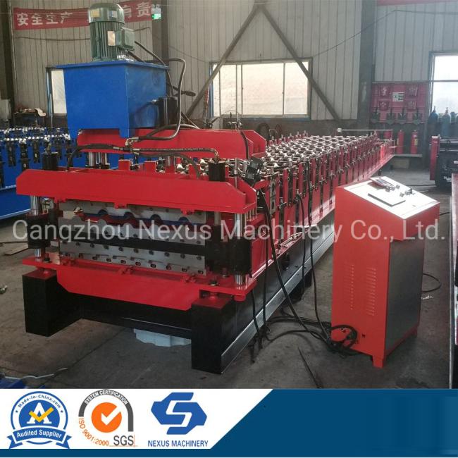Ce Certificate Double Layer Metal Roofing Sheet Glazed Tile Roll Forming Machine