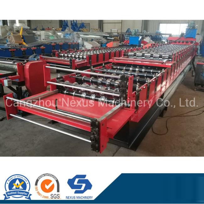 Ce Certificate Double Layer Metal Roofing Sheet Glazed Tile Roll Forming Machine