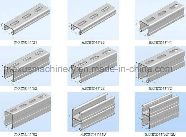 High Speed Solar Photovoltaic Stents Stud Roll Forming Machine