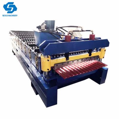 China Corrugated Tile Building Material Galvanized Steel Sheet Roof Roll Forming Machine with Factory Price for sale