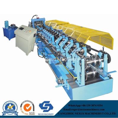 China C Steel Shape Purline Rollforming Machine with Holes for sale