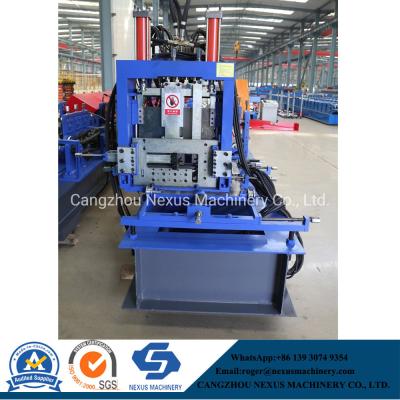 China C Steel Shape Purline Rollforming Machine with Holes for sale