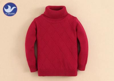 China Puente de encargo del niño del alto del cuello cisne de las muchachas del jersey de los suéteres del diamante modelo del punto en venta