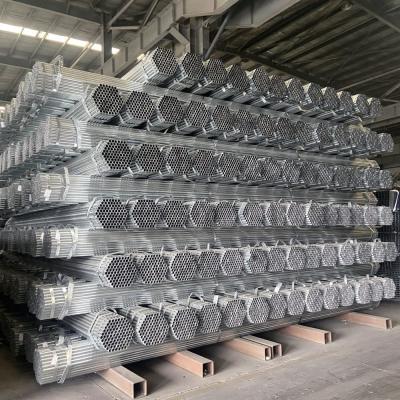 Cina 6/12 metri lunghezza standard tubo di acciaio galvanizzato zinco 80g per telaio serra Termini di pagamento 30%TT anticipo 70% saldo in vendita