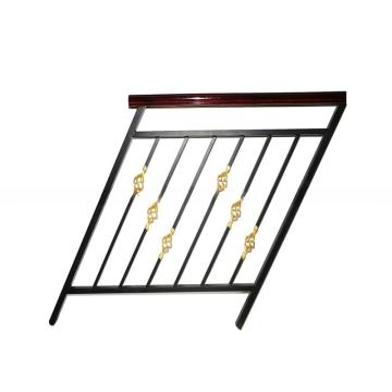 Modern metal railing system showing detailed craftsmanship and design