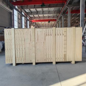 Secure packaging of metal railings in wooden crates for safe transportation