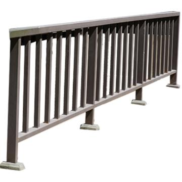 Galvanized steel wrought iron railing installation example