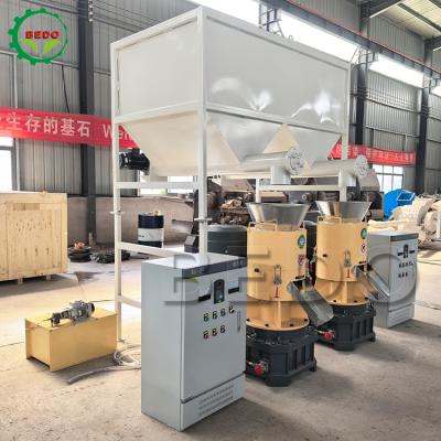 China Flat Die Peanut Shell Pellet Machine 550mm Die Diameter 2076kg Weight for Production for sale