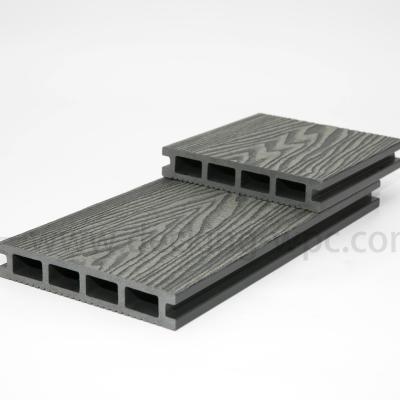 Cina 1.3%-1.4% Densità Shanghai Port di carico 3D Deep Embossed Composite WPC Decking Boards in vendita