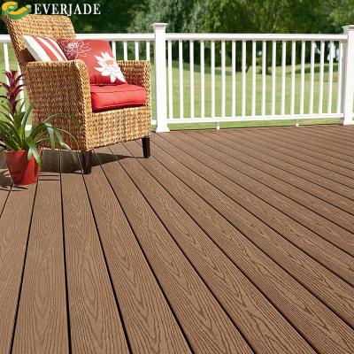 Cina Square Edge Eden Pro Esterno Usato Legno Pwc dalla Thailandia impermeabile Wpc scanalato Decking in vendita