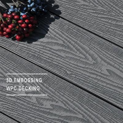 Cina Moderno design Grigio TAP GO WPC Decking esterno composito con spessore superiore a 18 mm in vendita