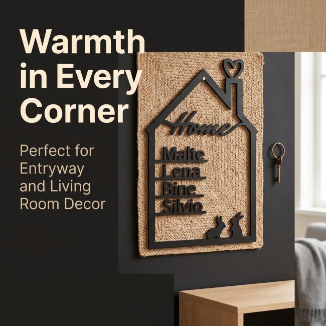 3D Printed House Wall Sign Image 3