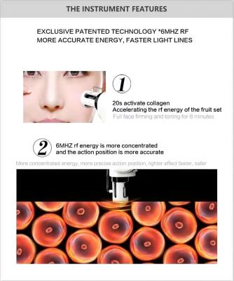 China Máquina portátil de aguja micro de alta calidad Rf, indolora y suave Morpheus 8 Máquina fraccionada para el levantamiento facial en venta