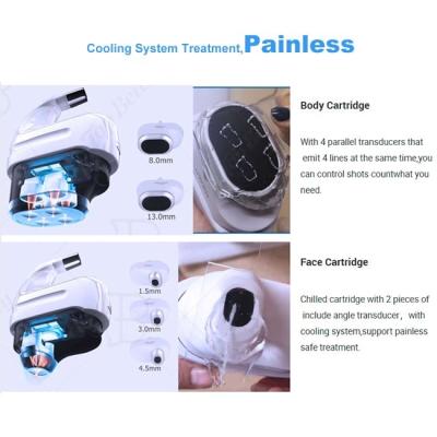 China Single Handle HIFU Facial Machine High Frequency Body Slimming Device for sale