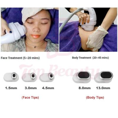 China Single Handle HIFU Facial Machine High Frequency Body Slimming Device for sale