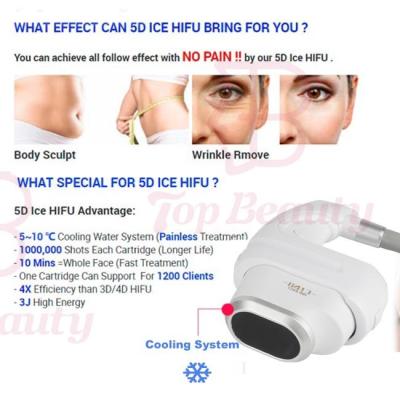 China Single Handle HIFU Facial Machine High Frequency Body Slimming Device for sale