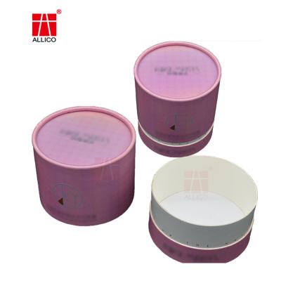 Cina Contenitore d'imballaggio cosmetico di metropolitana rotonda porpora di CMYK per il prodotto di cura di pelle in vendita