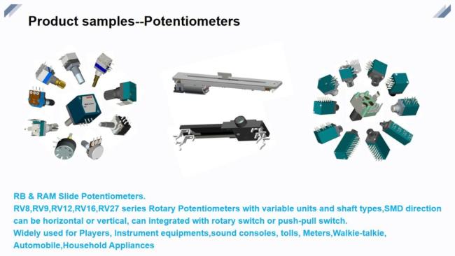 RV874 ANS Shaft Sealed Potenciómetro rotatorio con el interruptor