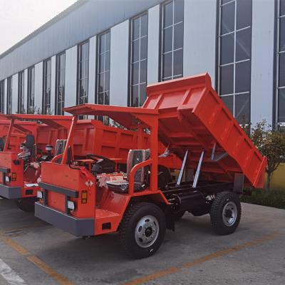 Chine U Type Bucket 73HP Mini Truck articulé 5 tonnes Red Tipper Truck haute sécurité à vendre