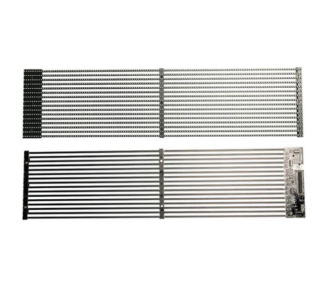 Customizable Transparent LED Strip Mesh Display – Ideal for Fixed Indoor & Outdoor Applications 4