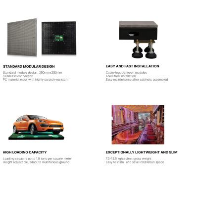 中国 DFシリーズ LED ダンスフロア,高度調整可能 迅速かつ簡単 設置 超広視角 販売のため