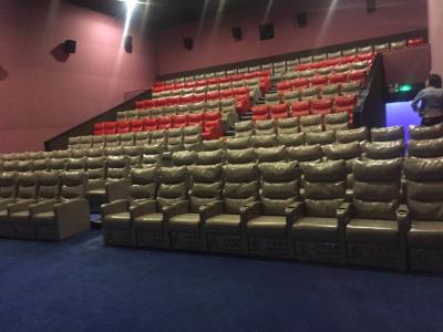 Cina Si adagia la sedia di cuoio ignifuga del cinema, la disposizione dei posti a sedere stretta del teatro domestico in vendita