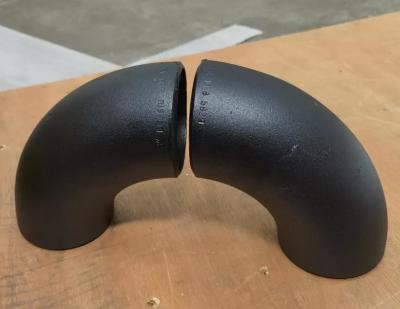 Cina 8" 1.5d 90 il nero di Wpb del gomito dell'acciaio A234 di grado che dipinge l'accessorio per tubi saldato in vendita
