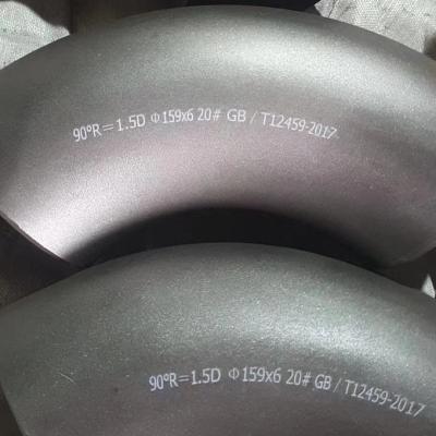 China LR 90° 45° 180° Kohlenstoffstahl Ellenbogen für Rohrleitungen ASTM A234 WPB zu verkaufen